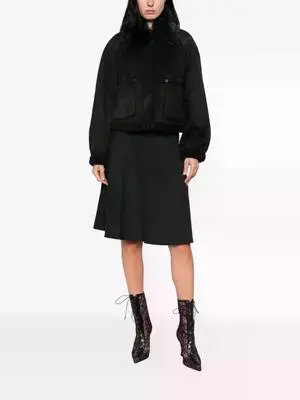 BETTA CORRADI Faux-fur Collar Cropped Jacket