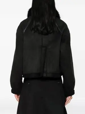BETTA CORRADI Faux-fur Collar Cropped Jacket