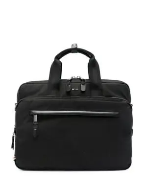 BOSS Highway Logo-plaque Briefcase - Black