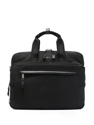 BOSS Highway Logo-plaque Briefcase - Black