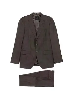 BOSS Huge Check-pattern Single-breasted Suit