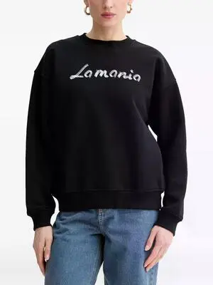 LA MANIA Fiora Logo-print Sweatshirt - Black