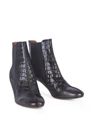 Chie Mihara Fronda Croc-effect Ankle Boots - Brown