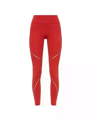 Adidas By Stella McCartney Reflective-trim Logo-print Leggings