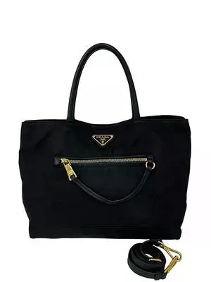 Prada 2013-2026 Tessuto Satchel - Black