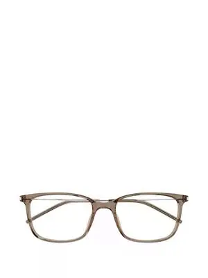 Saint Laurent Square-frame Glasses - Brown