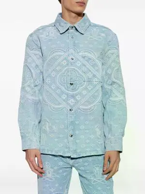 Casablanca Carpet Long-sleeve Denim Shirt