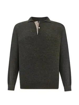Paul & Shark Piuma Long-sleeve Polo Shirt - Green