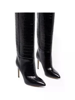 Paris Texas Croc-effect Stiletto Boots