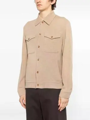 LARDINI Button-up Wool Jacket