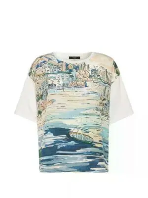 Max Mara Landscape-print T-shirt
