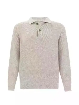 Paul & Shark Piuma Wool Polo Shirt - Neutrals