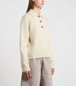 RÓHE Wool-blend Polo Sweater