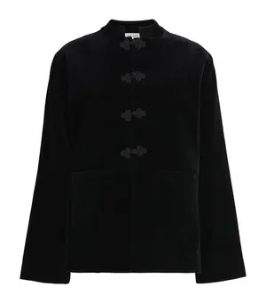 RÓHE Velvet Pankou-closure Jacket