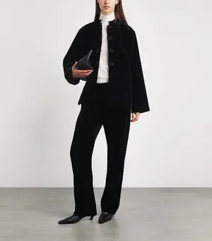 RÓHE Velvet Pankou-closure Jacket