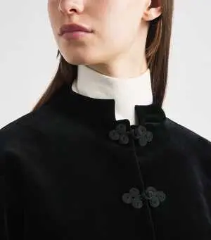 RÓHE Velvet Pankou-closure Jacket