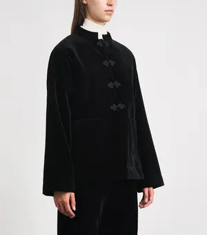 RÓHE Velvet Pankou-closure Jacket