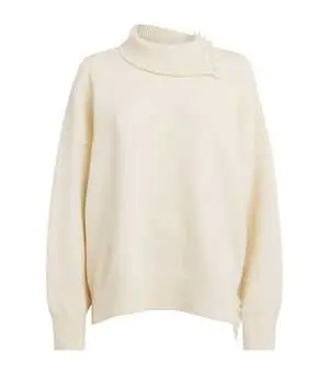RÓHE Wool-blend Raw-hem Sweater
