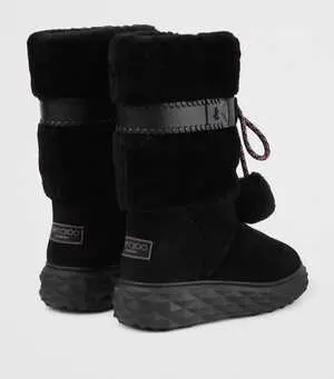 JIMMY CHOO Cobi Suede-shearling Boots