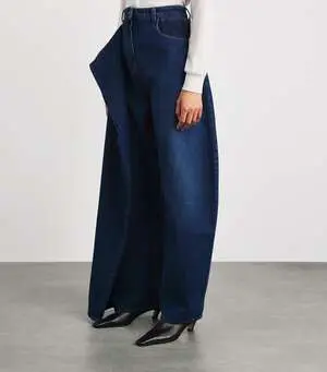 A.W.A.K.E. Mode Asymmetric Wrap-detail Jeans