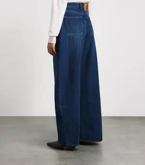 A.W.A.K.E. Mode Asymmetric Wrap-detail Jeans