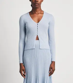 Arch4 Cashmere Ribbed New Cami Cardigan