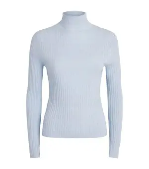 Arch4 Cashmere Ribbed Ariana Sweater - Blue