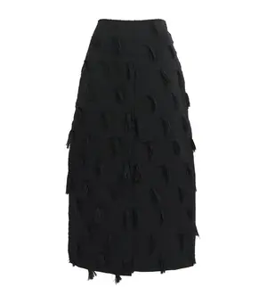 ABIOLA OLUSOLA Aso Oke Midi Skirt