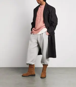 SYSTEM Suede Buckle Ankle Boots