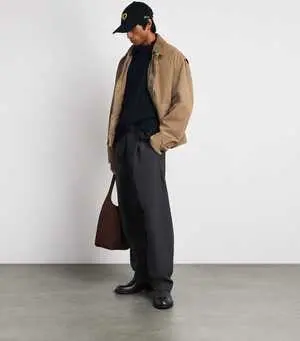 SYSTEM Wool Pleated Trousers