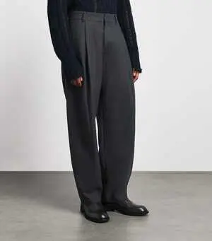 SYSTEM Wool Pleated Trousers