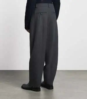 SYSTEM Wool Pleated Trousers
