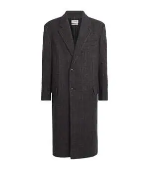 SYSTEM Wool Single-breasted Overcoat