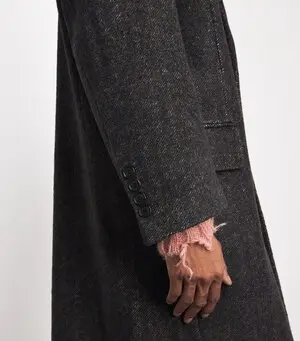 SYSTEM Wool Single-breasted Overcoat