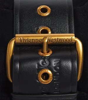 VIVIENNE WESTWOOD Suede Hazel Treasure Clutch Bag