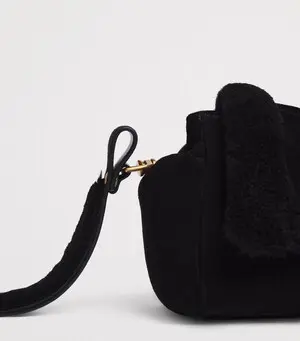 VIVIENNE WESTWOOD Suede Hazel Treasure Clutch Bag