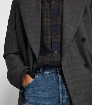 SYSTEM Wool-blend Check Shirt