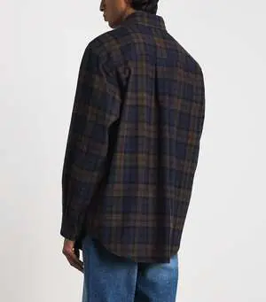 SYSTEM Wool-blend Check Shirt