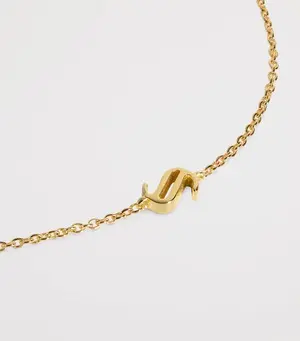 Monica Vinader Vermeil S Initial Chain Bracelet