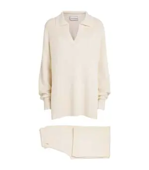 Olivia Von Halle Silk-cashmere-blend Hutton Pyjama Set