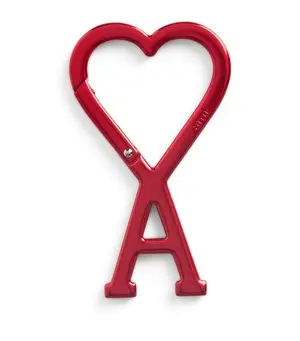 AMI Paris De Coeur Carabiner Keyring - Red