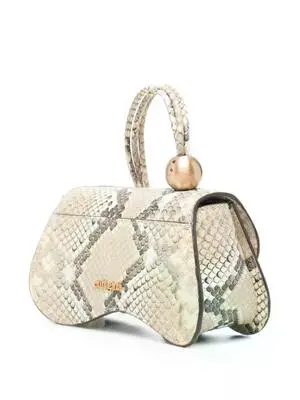 Cult Gaia Mini Kazia Snake-effect Leather Tote Bag