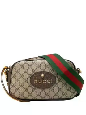 Gucci 2000-2015 Gg Supreme Web Neo Vintage Crossbody Bag - Neutrals