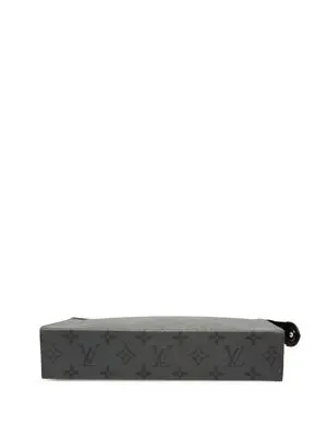 LOUIS VUITTON 2021-2026 Monogram Eclipse Reverse Pochette Voyage Mm Clutch Bag