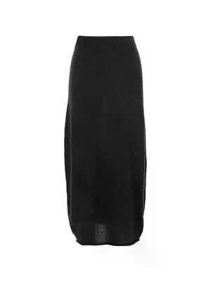LAUREN MANOOGIAN Knitted Maxi Skirt - Black