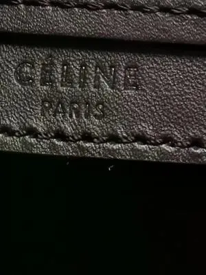 Celine 2000-2026 Micro Tricolor Leather Luggage Tote Bag