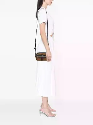 Gucci 2000-2015 Mini Suede Web Ophidia Crossbody Bag