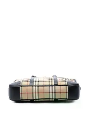 Burberry 2000-2017 Haymarket Check Nylon Business Bag
