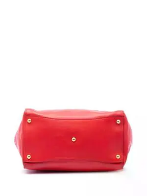 Prada 2010-2026 Glace Calf Twin Pocket Double Handle Satchel