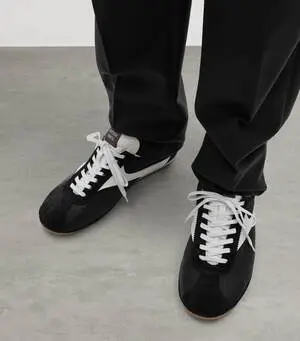 Bottega Veneta Suede-nylon Shot Sneakers